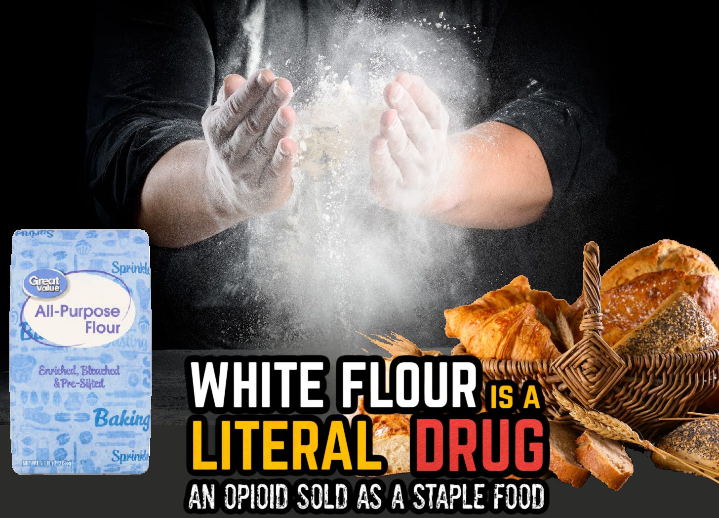 White Flour IS A DRUG! It's an OPIOID! The Most EVIL Food Yet?