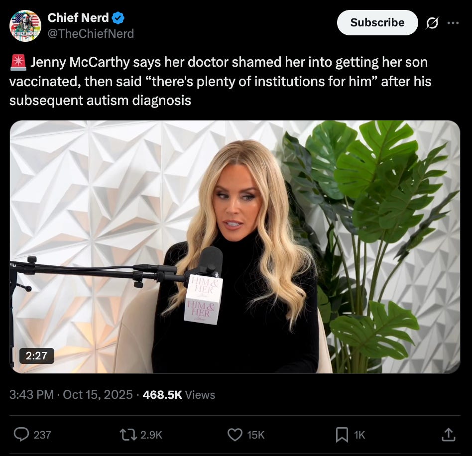 Jenny McCarthy Says Her Son Went into Cardiac Arrest After Doctors ...