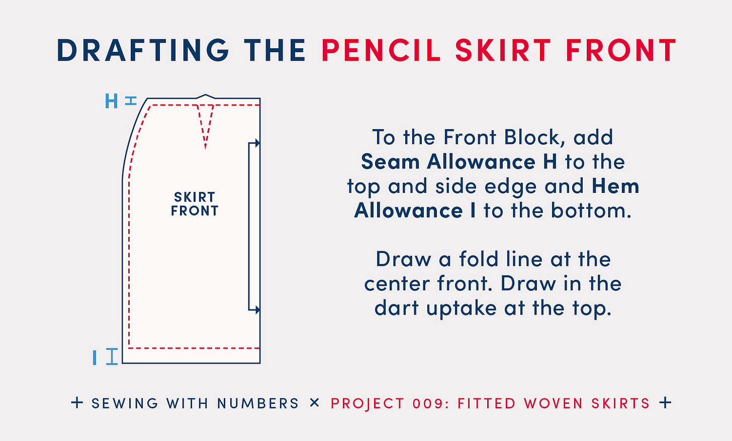 drafting pencil skirt pattern