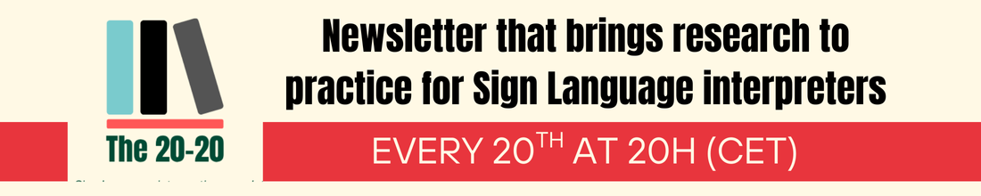 The 20-20 Magazine #7 - News on sign language interpretation