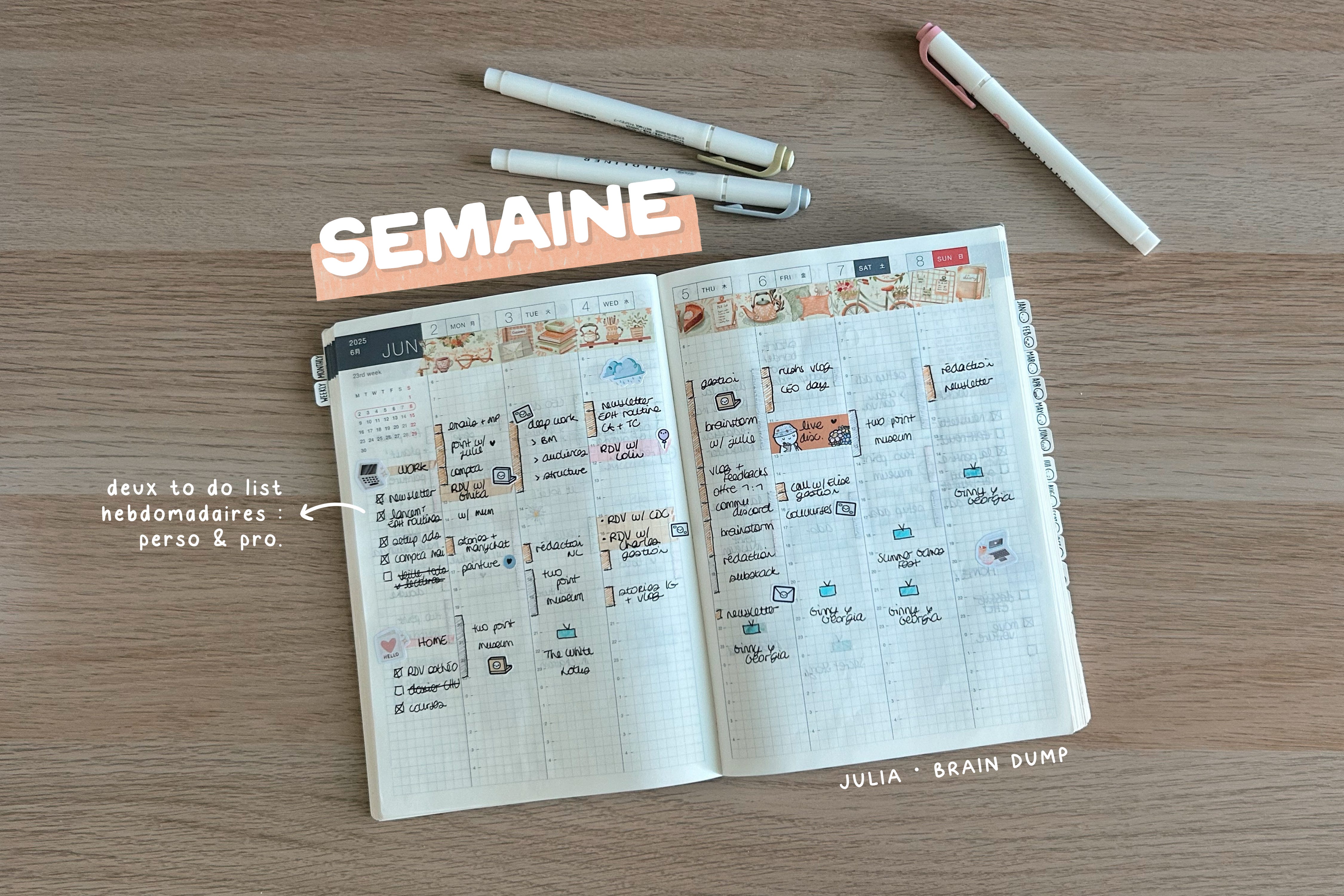 Dans mon journal (édition 2026) - by Julia - Brain Dump