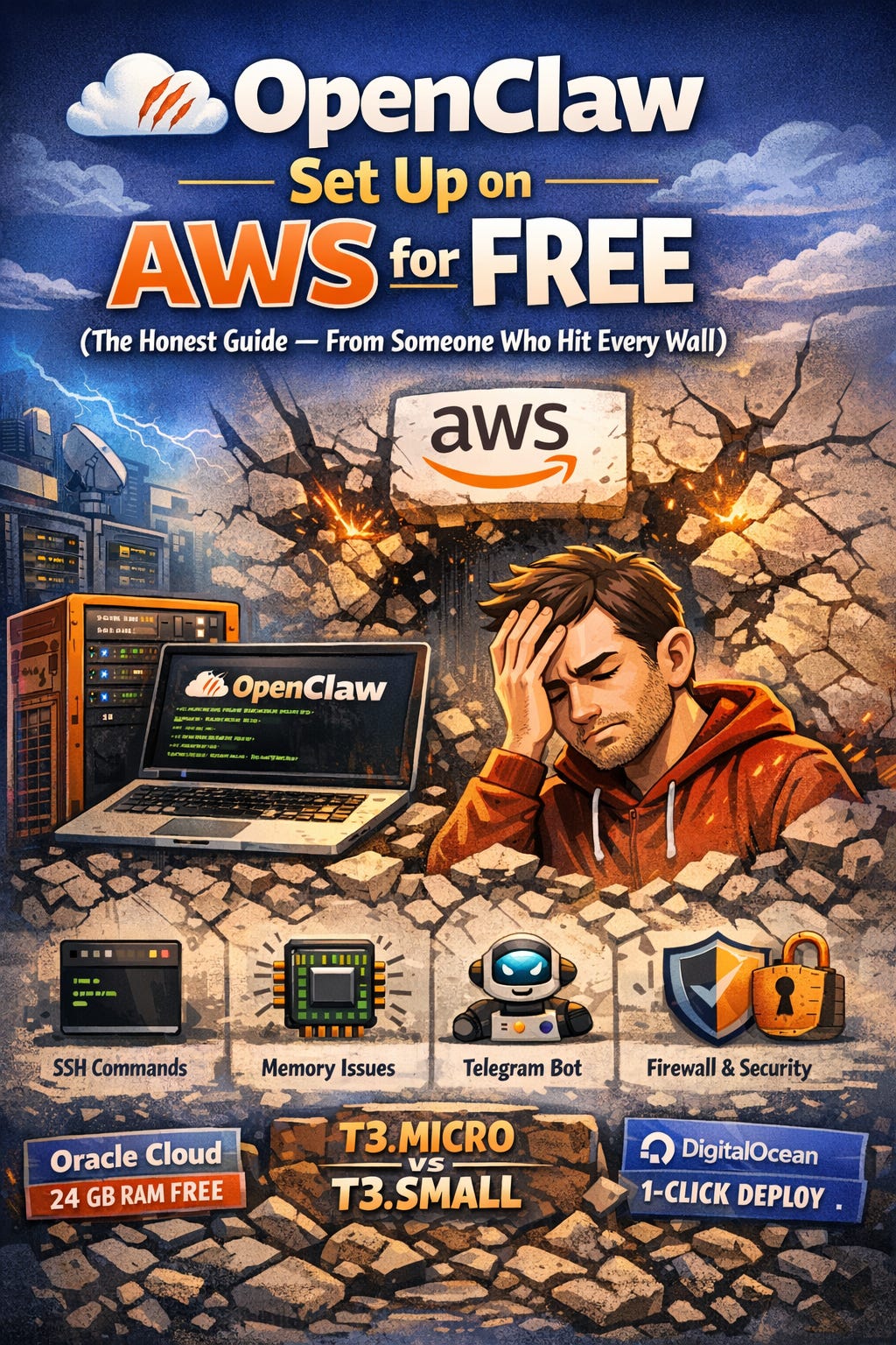 ☁️ OpenClaw Set Up on AWS for Free (The Honest Guide — From Someone Who ...