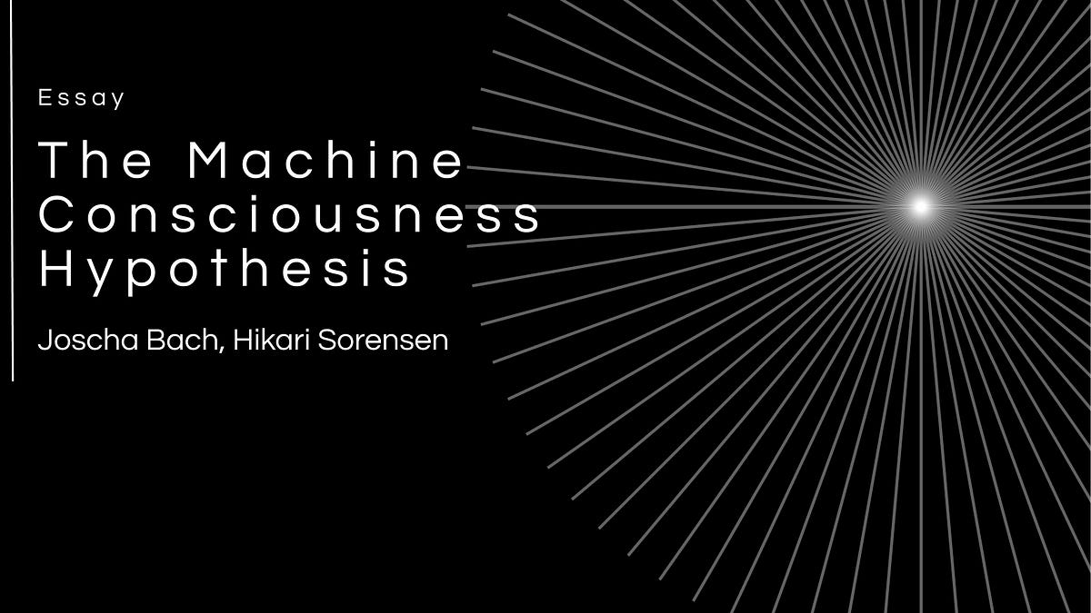 Essay: The Machine Consciousness Hypothesis