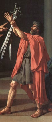 The Oath of the Horatii - by Juliano Lanni