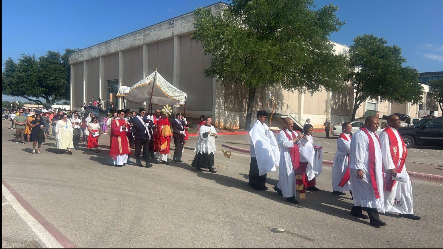 Protest prompts perpetual pilgrims' pull from procession