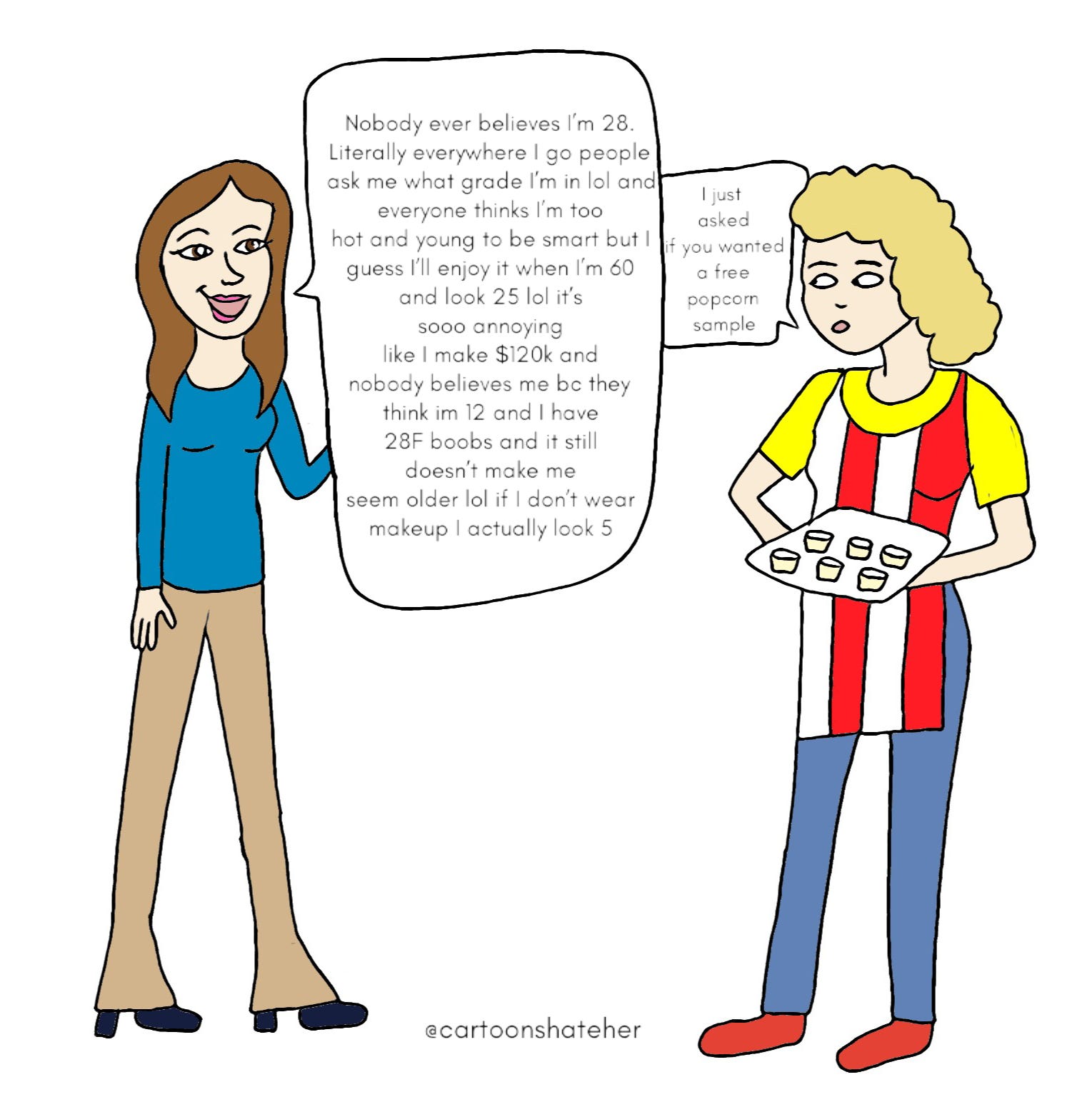 On Young Woman Privilege - Cartoons Hate Her