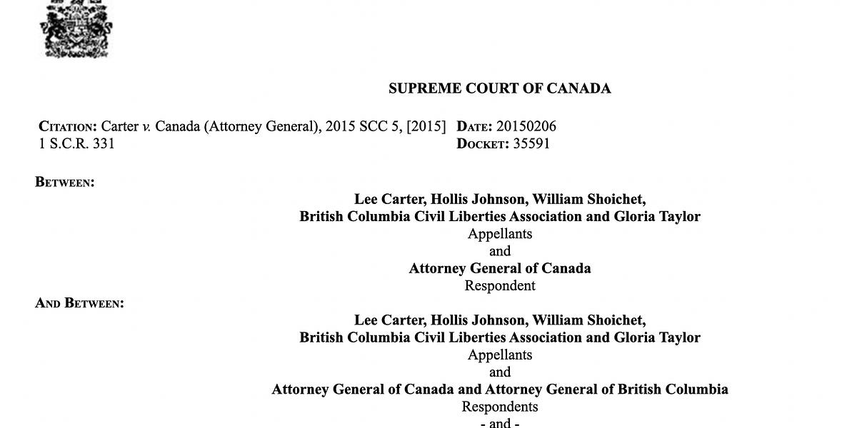 From Exception to Routine. Why Canada’s State-Assisted Suicide Regime ...