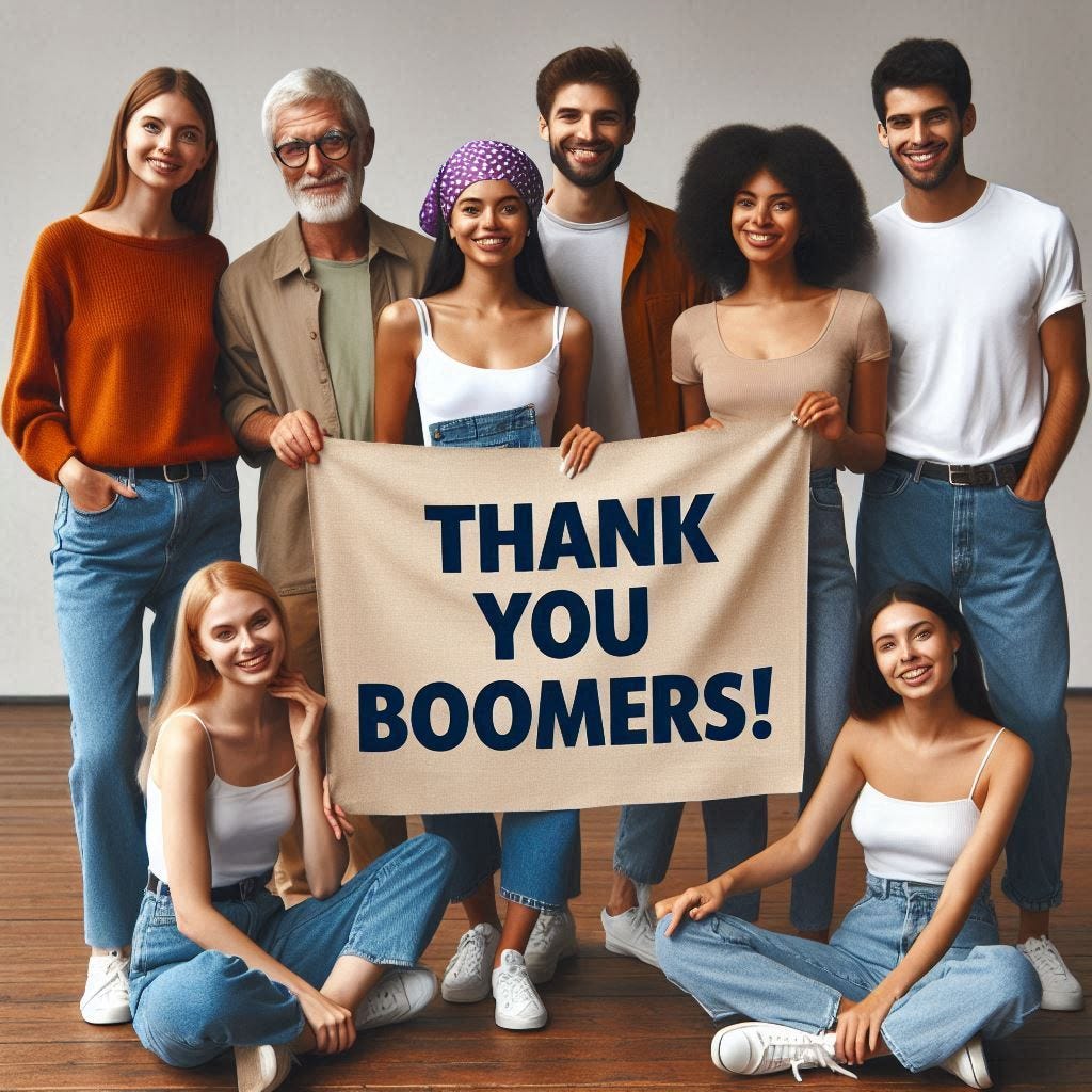 Why We Don't Thank Boomers Enough - by Abi Olvera
