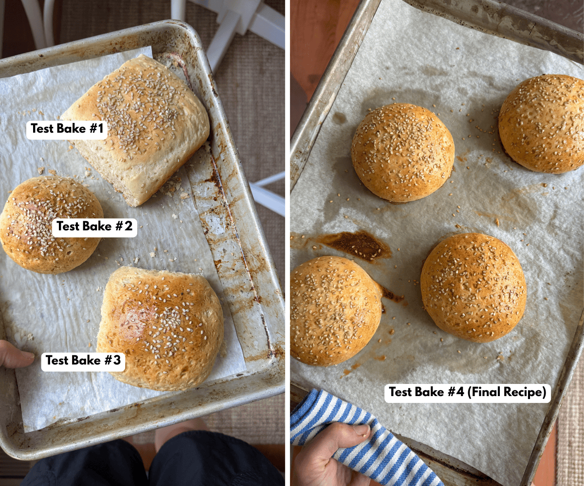 The Best Gluten Free Burger Buns - by Daniela Weiner