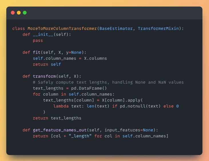 Solution to Sklearn Pipeline Custom Transformer Headache