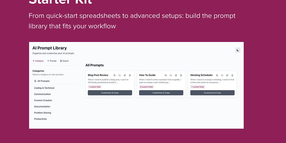 [Template] AI Prompt Library Starter Kit
