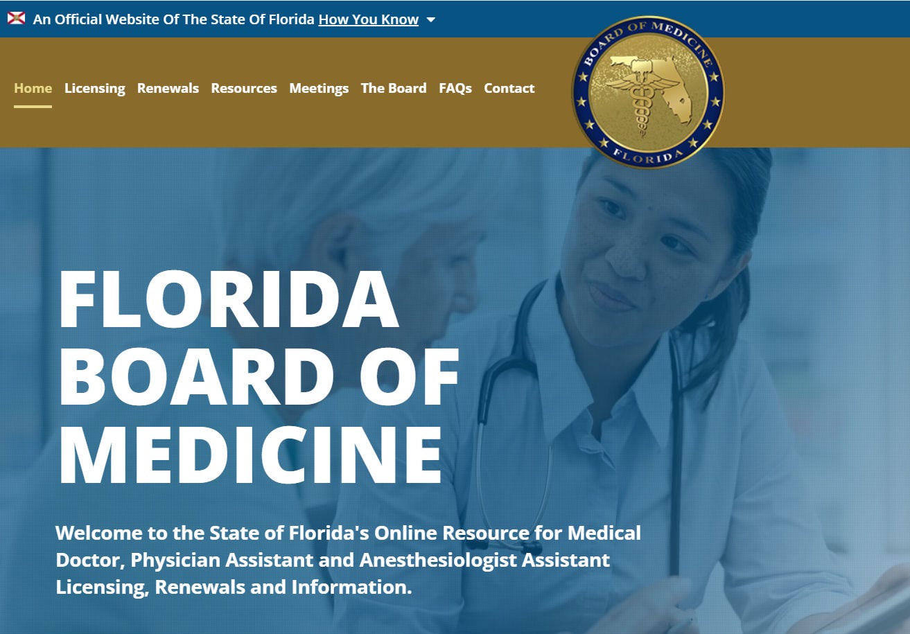 BREAKING NEWS: My FLORIDA Medical License Application has been APPROVED!