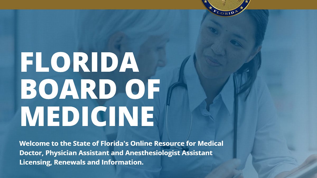 Comments - BREAKING NEWS: My FLORIDA Medical License Application has ...
