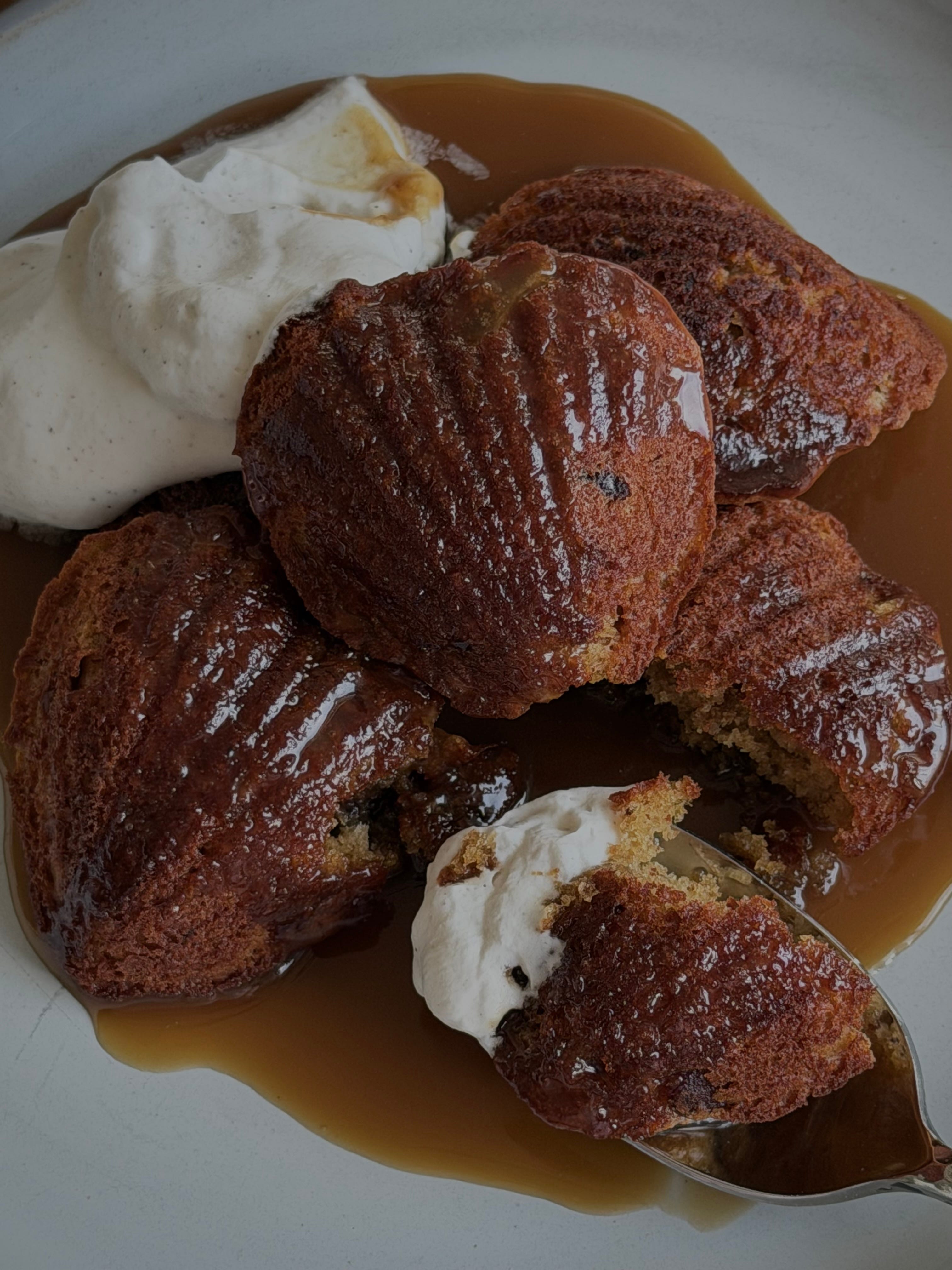 Sticky Toffee Madeleines - by cèilidh - the clove coterie