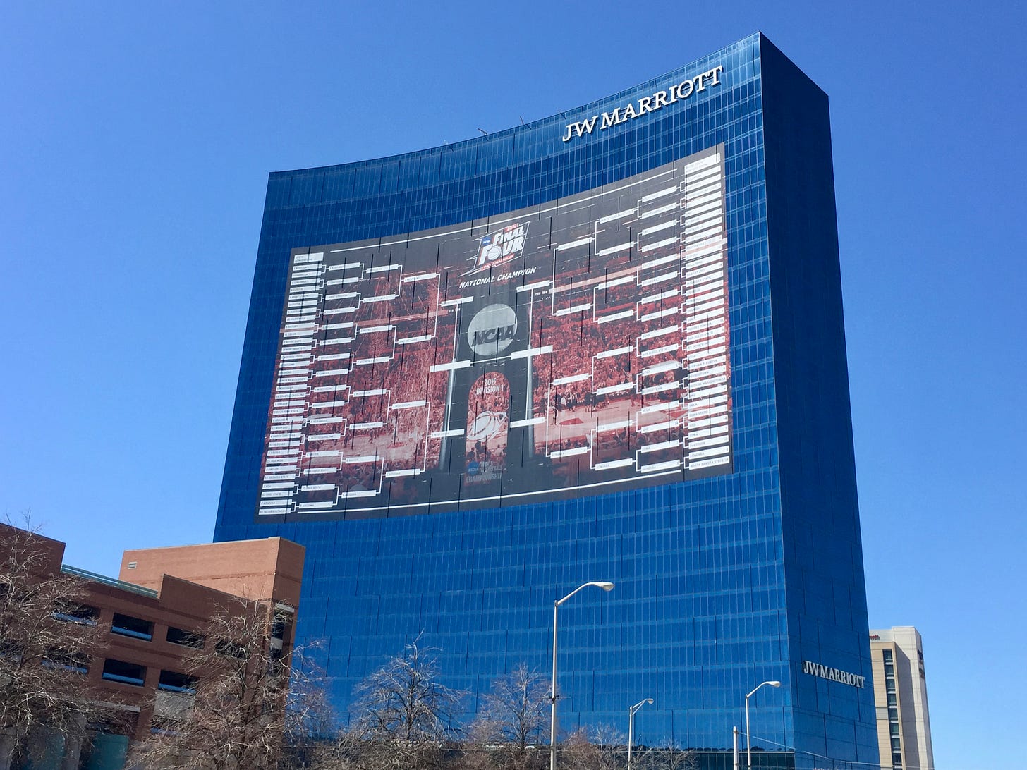 Caitlin Clark displayed on record-setting Nike banner at JW Marriott ...