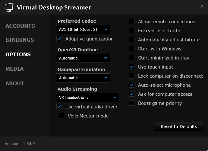 Exfilzone Virtual Desktop Quick Setup