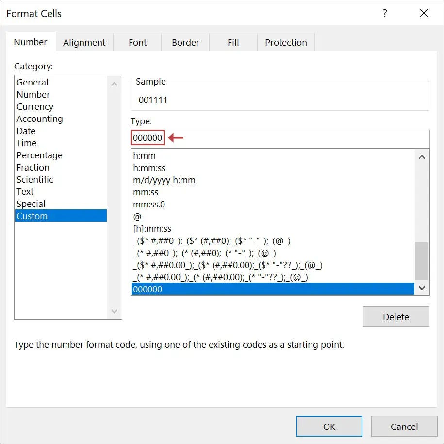 How to add zero in front of number in Excel [9 methods]