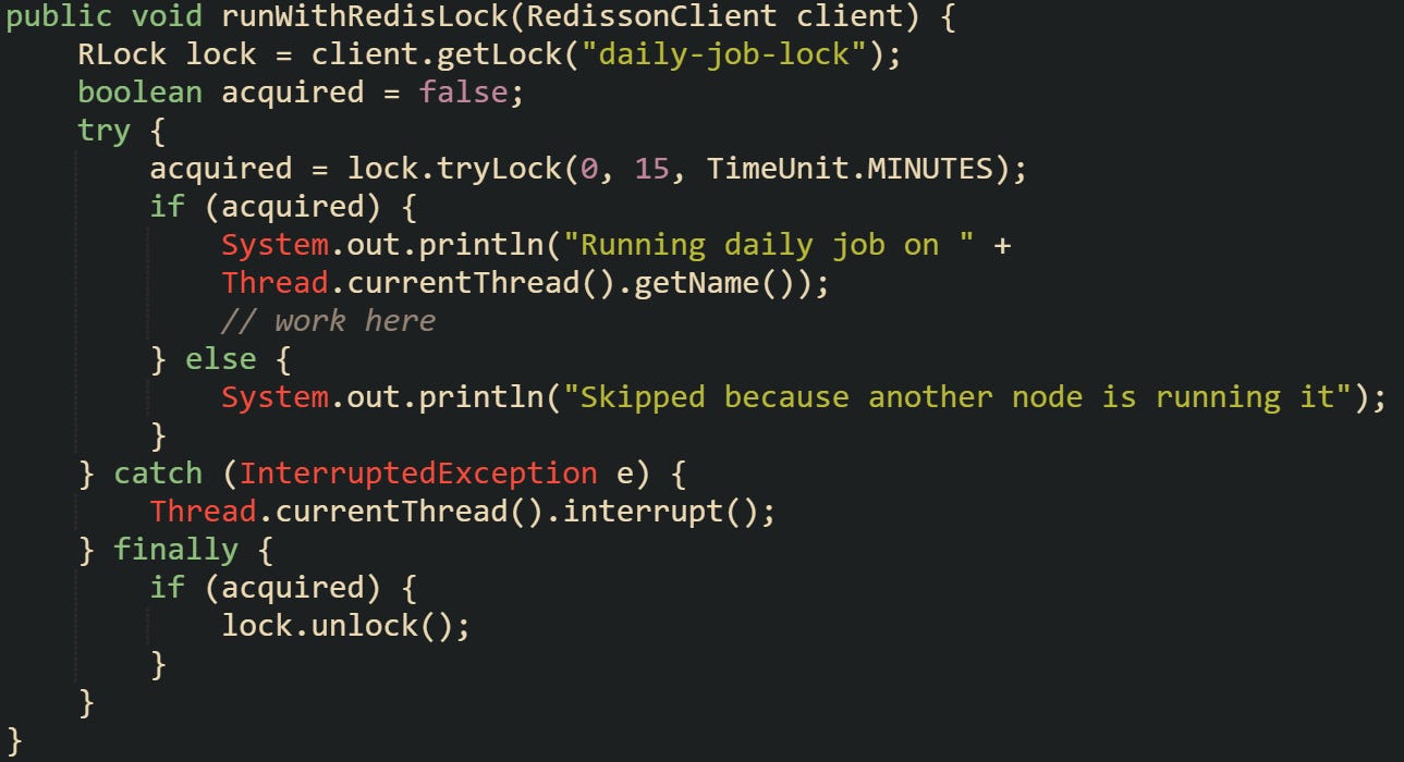 Concurrent Job Execution Control in Spring Boot Services
