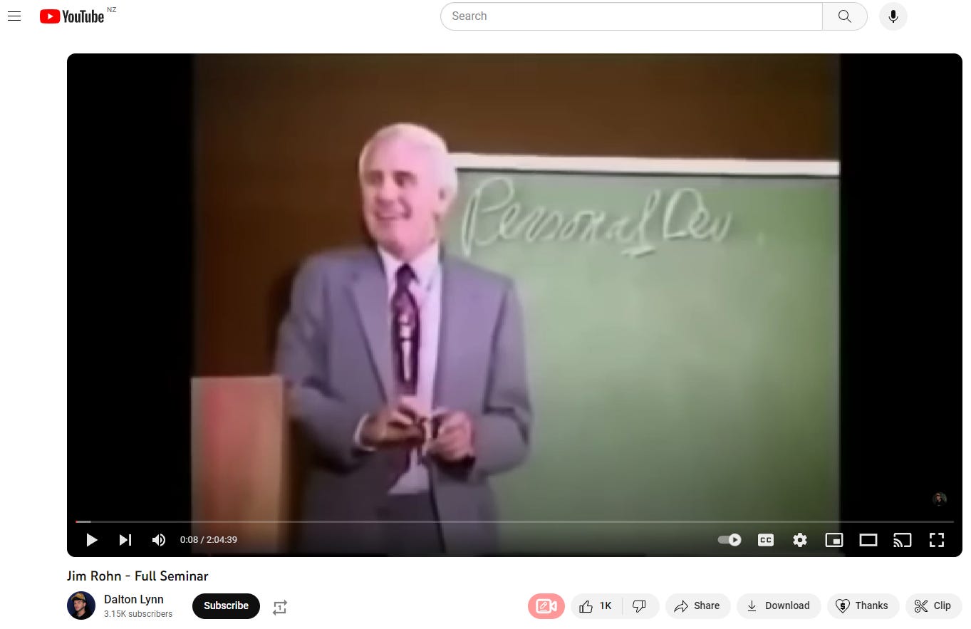Jim Rohn - Full Seminars - by Julian Davidson