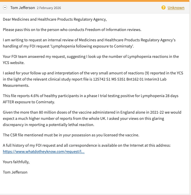 FOI Requests by TTE - Nos 4
