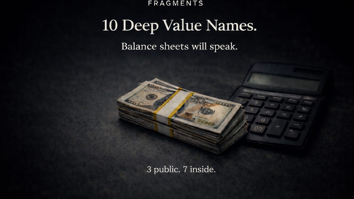 DEEP VALUE WATCHLIST — FEBRUARY 2026 Hidden Assets. Real Catalyst.