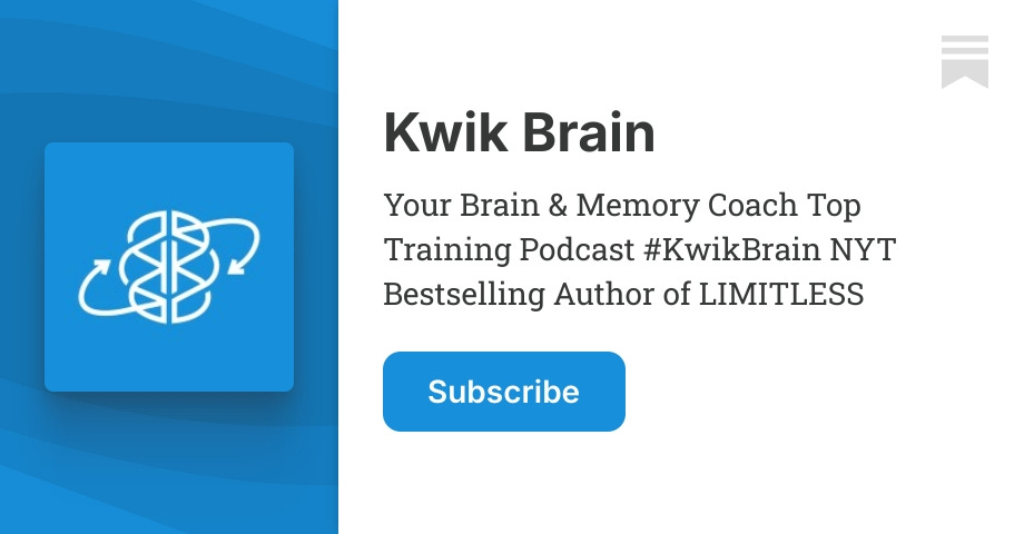 Kwik Brain | Jim Kwik | Substack
