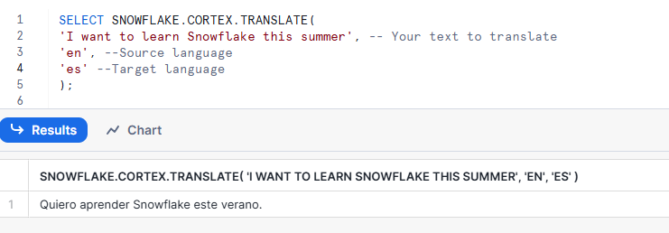 AI in Snowflake - Cortex Functionalities