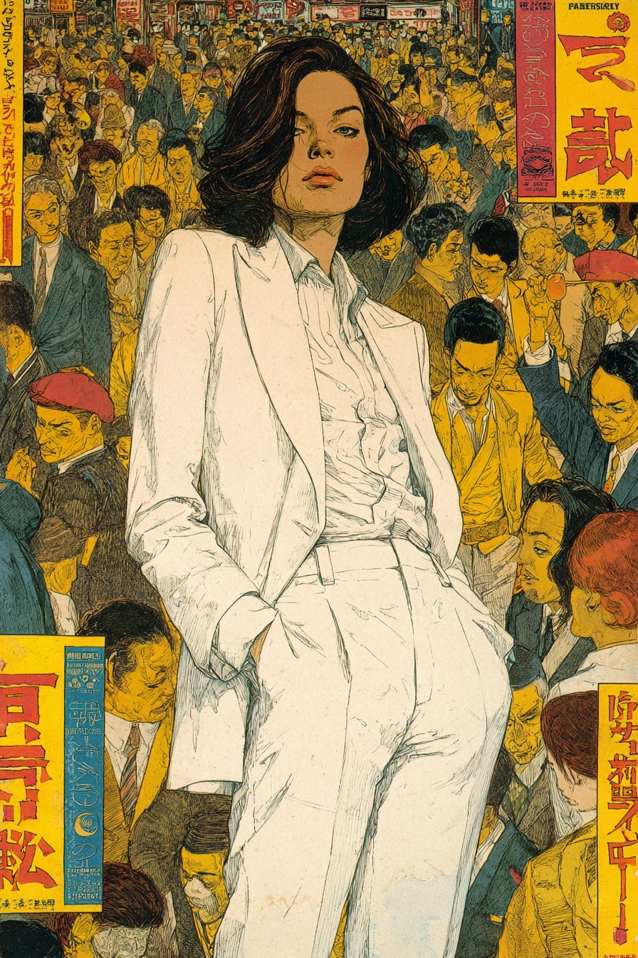 #967 1970s Japanese pulp cinema style in AI art