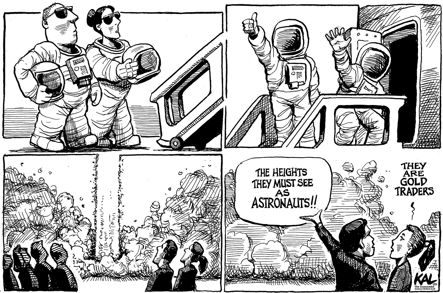 Two Cartoons from The Economist, One hidden caption