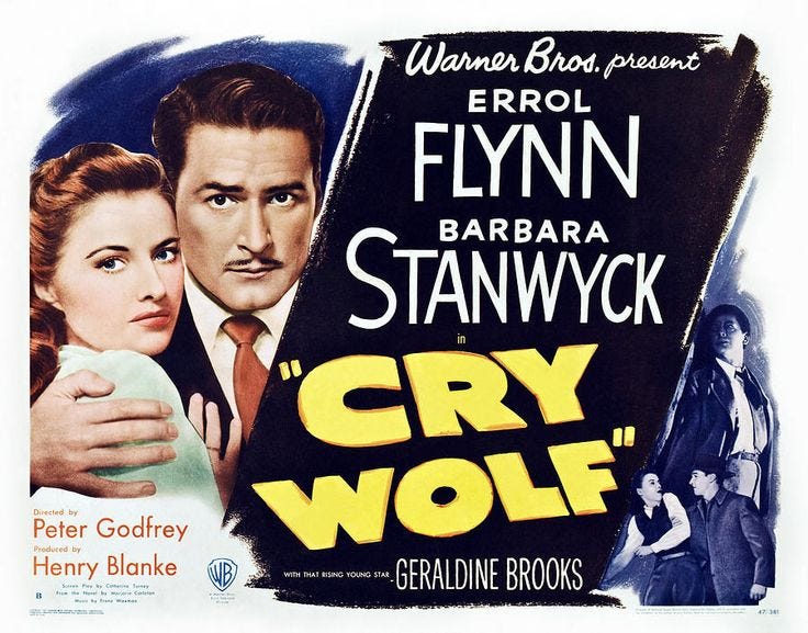 Cry Wolf (1947) - Jill Brown Sykes: Flicks & Forks