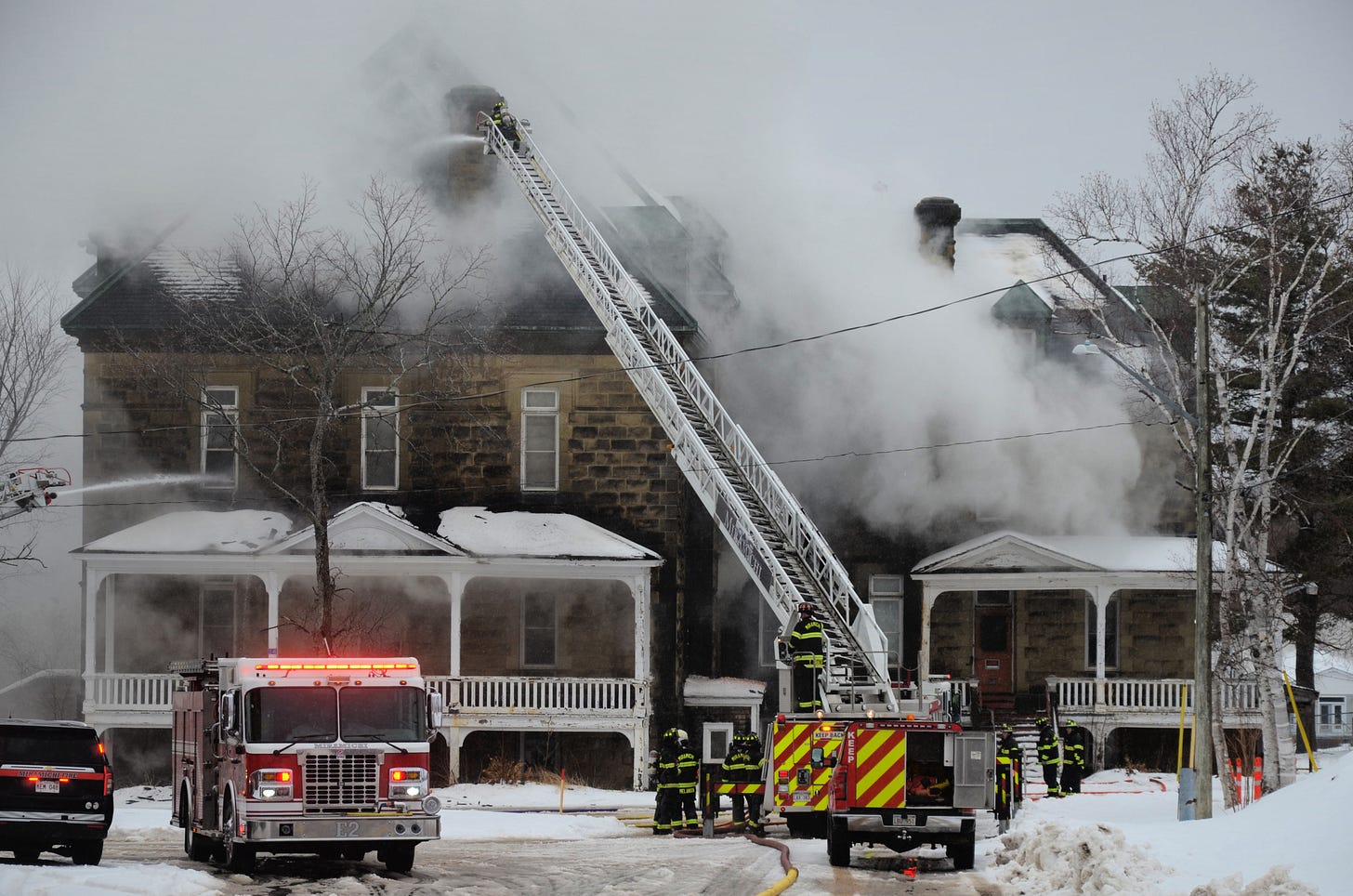 Fire rips through historic St. Michael's Convent
