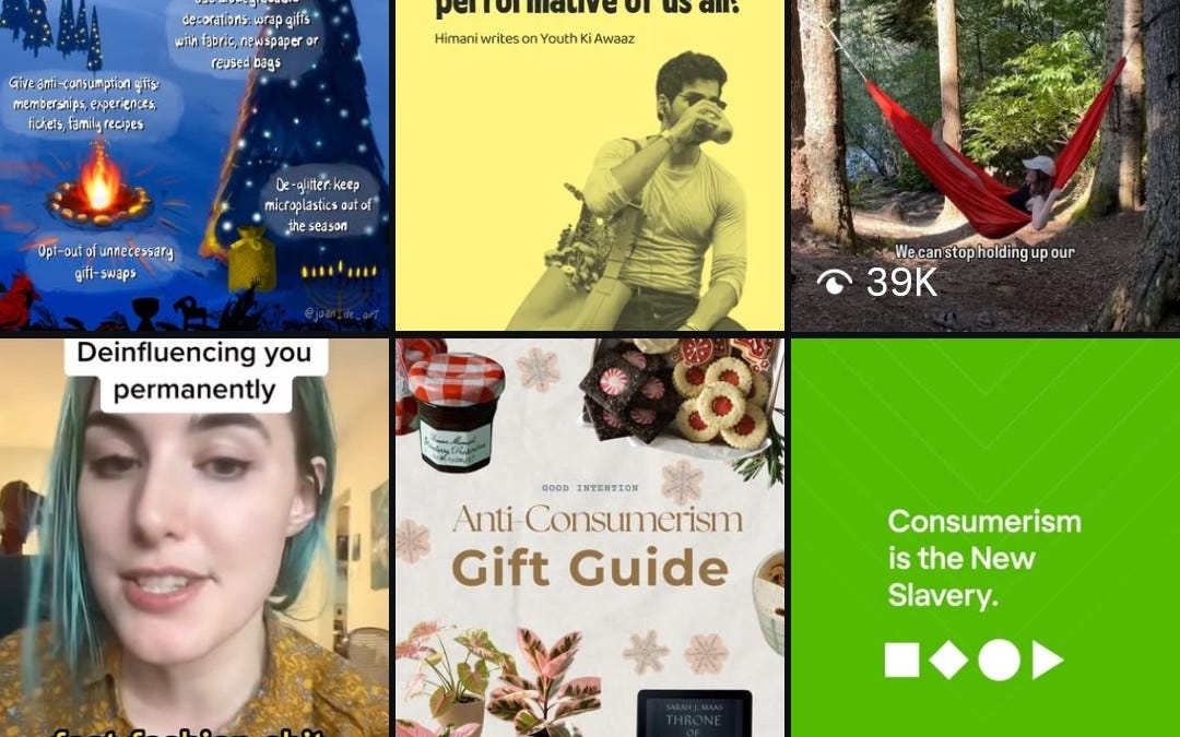 anti consumerism example