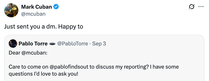 An Argument with Mark Cuban - PABLO TORRE FINDS OUT