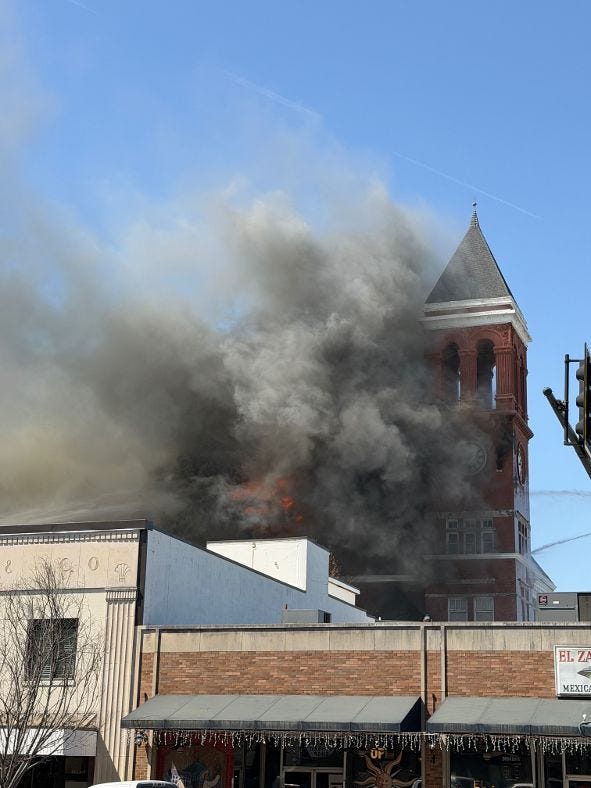 Floyd's historic courthouse gutted by fire Monday; everyone's safe. 12 ...