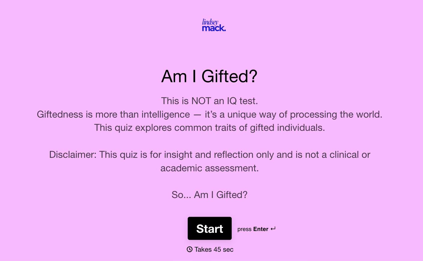 test giftedness