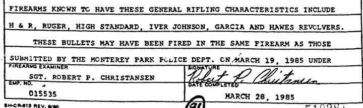 How Bullet Evidence Was Twisted to Link Richard Ramirez to Multiple Murders