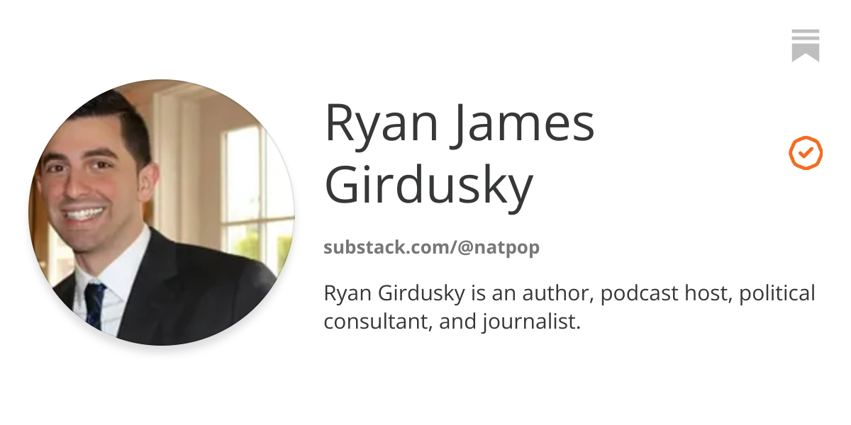 Ryan James Girdusky | Substack