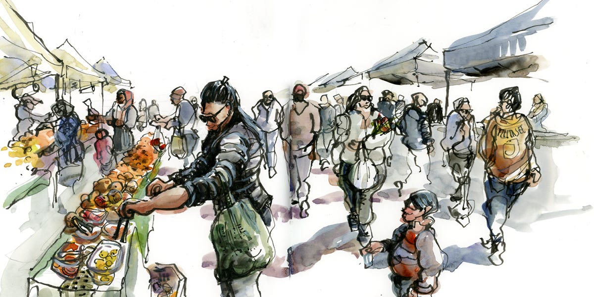 Tips for Sketching Crowds