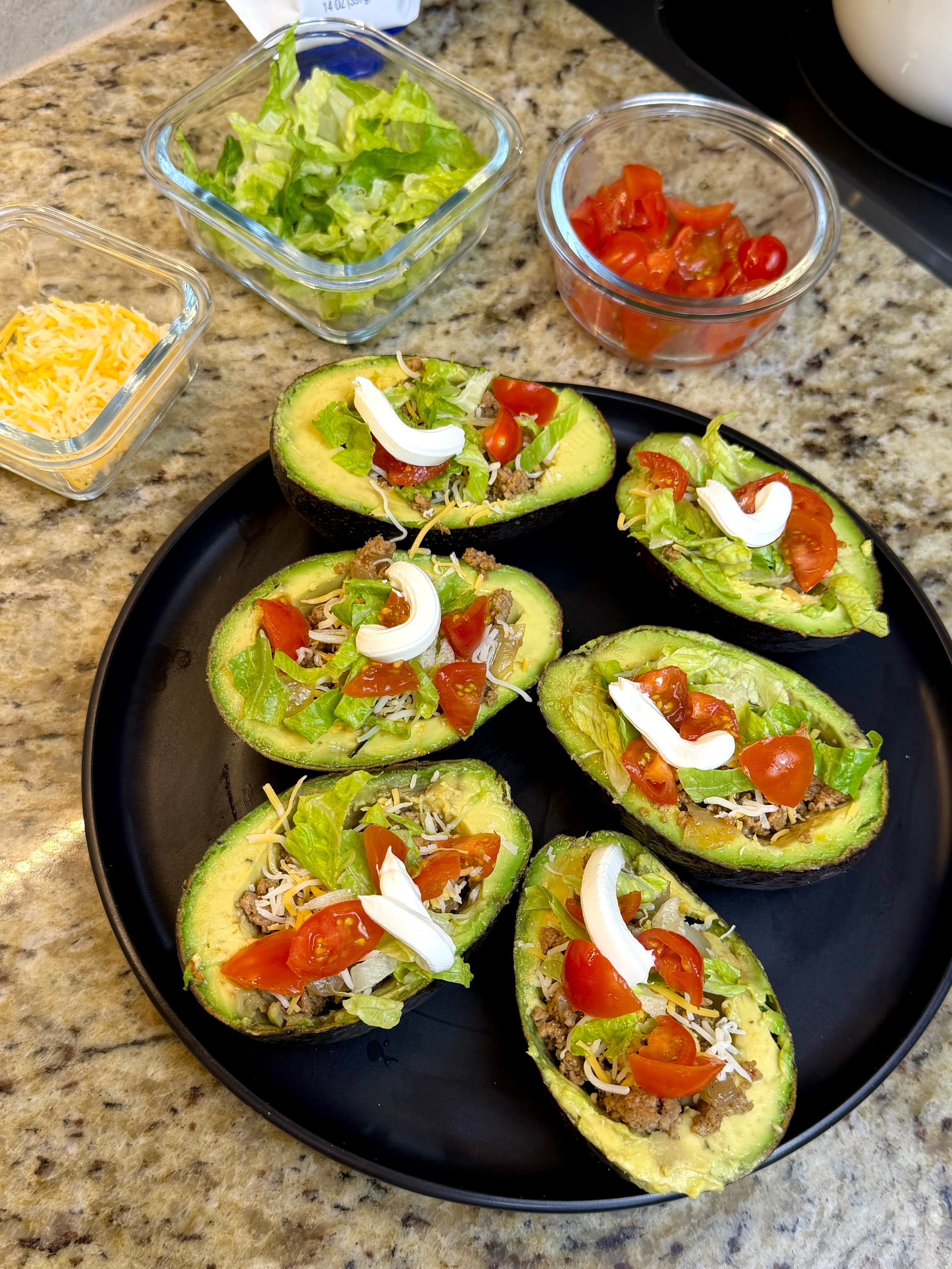 TACO STUFFED AVOCADOS 🌮🥑 - by Kaitlyn Anderson