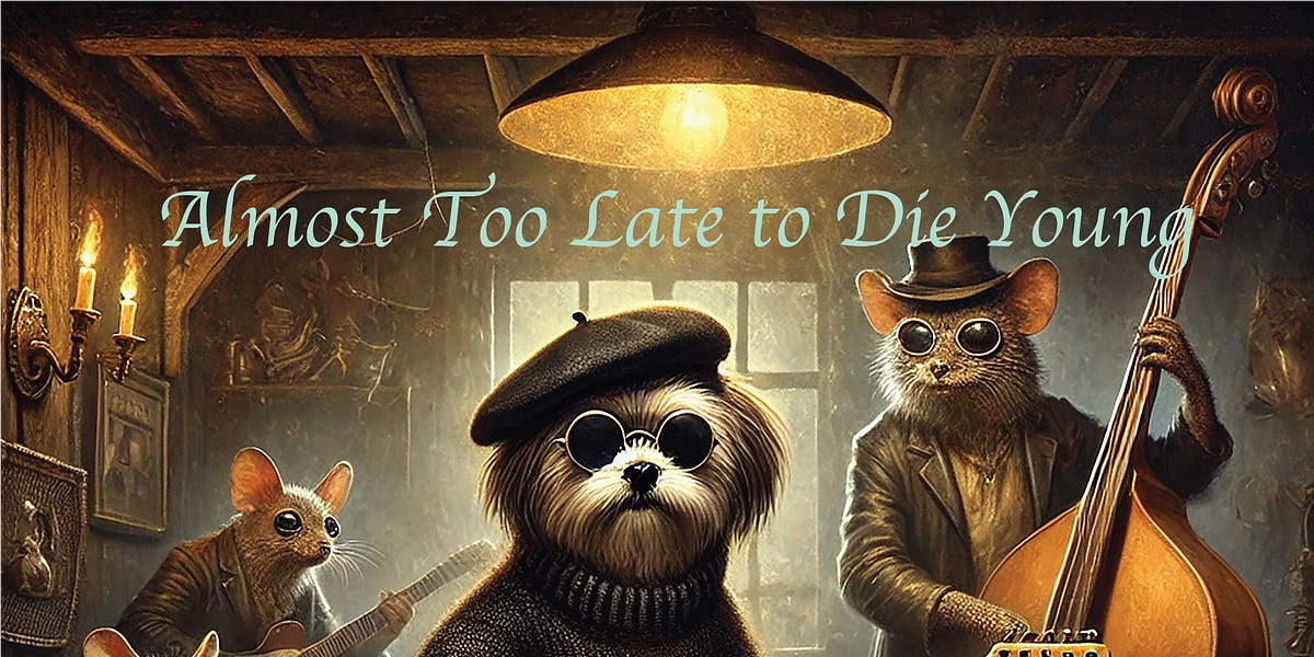 Almost too late to die young - by Lee van Laer