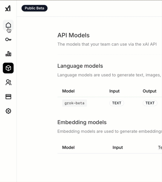 xAI UI & Management Console