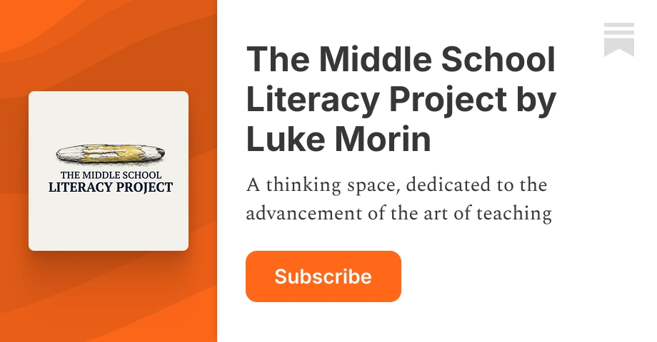 About - The Middle School Literacy Project by Luke Morin