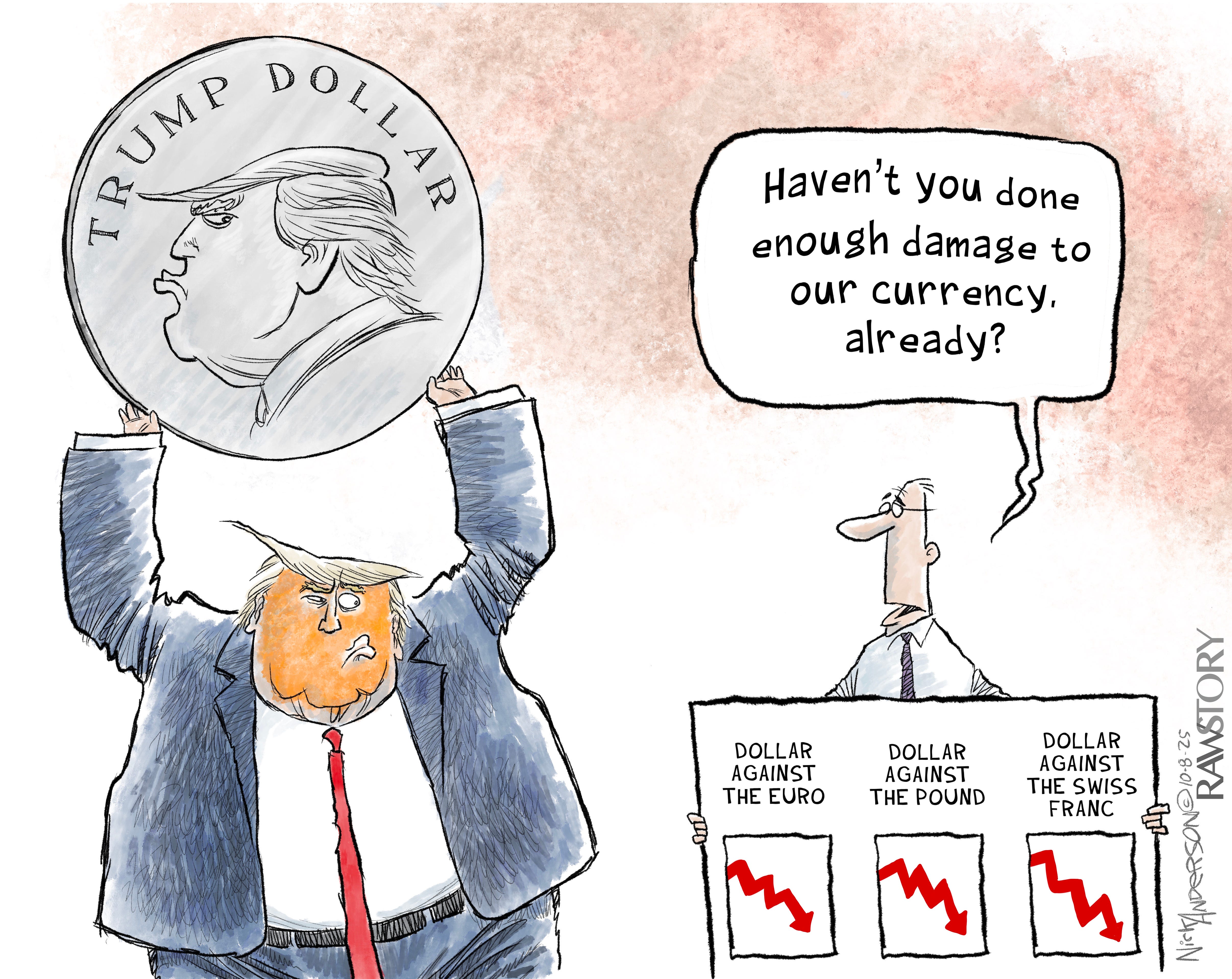 The Trump Coin - by Nick Anderson - Pen Strokes