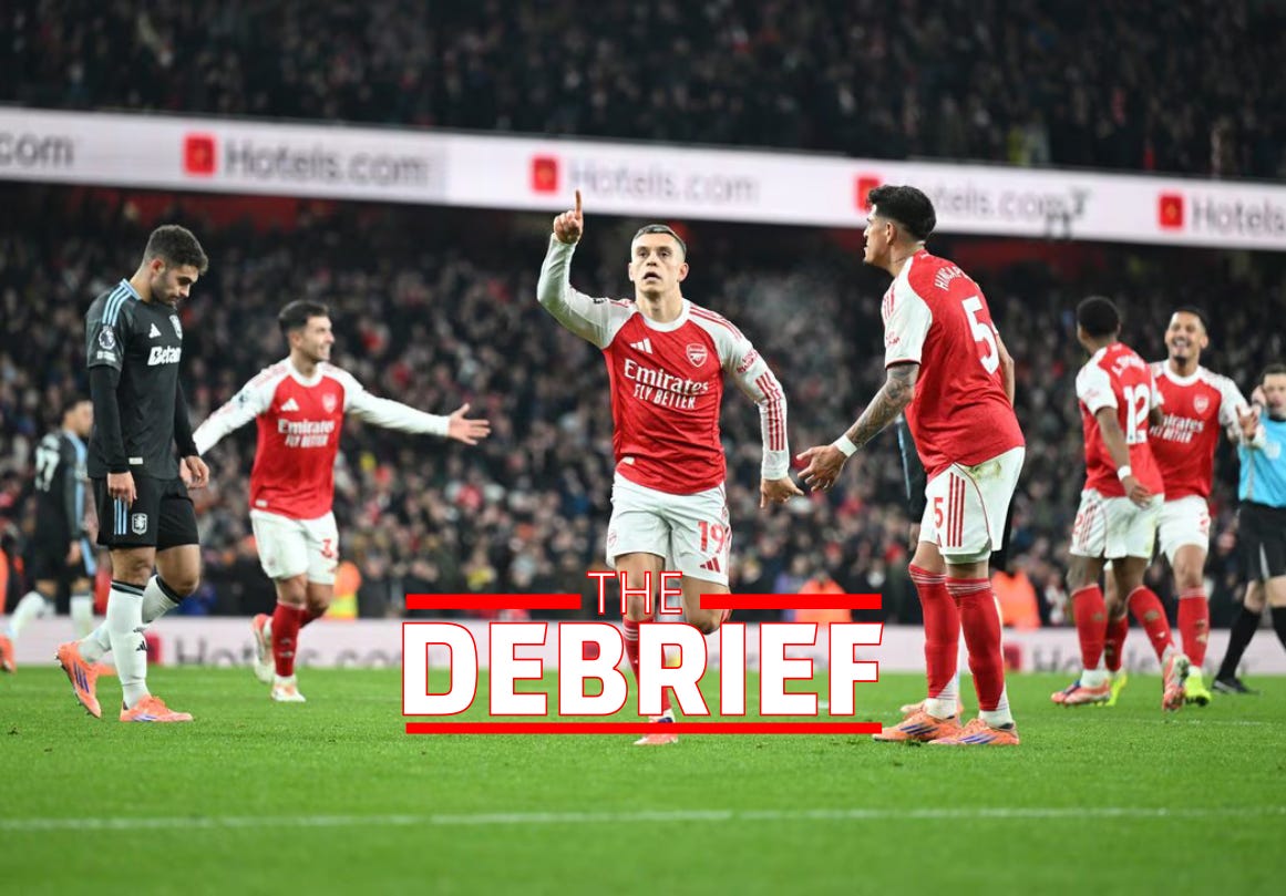 Arsenal vs Aston Villa: The Debrief - by Scott Willis