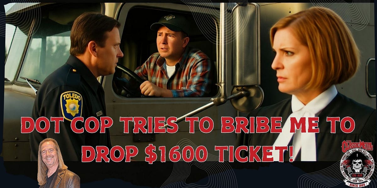 DOT Cop Tries to Bribe Me to Drop $1600 Ticket!