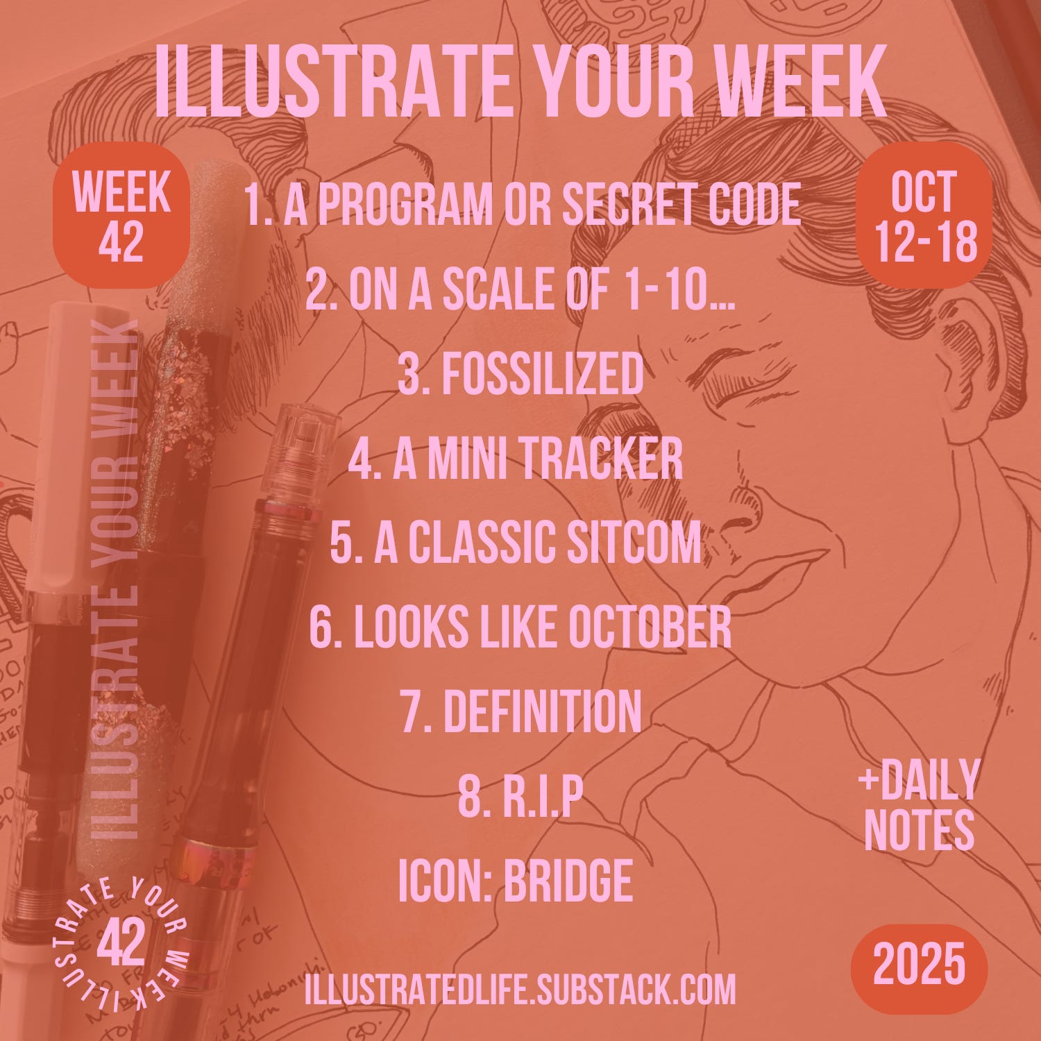 Week 42 Journal Prompts for Illustrate Your Week 2025