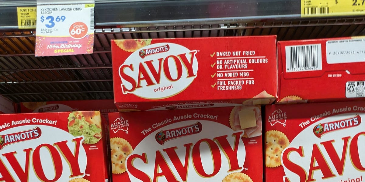 Red box cracker showdown: Jatz v Savoy v Ritz - by Samantha