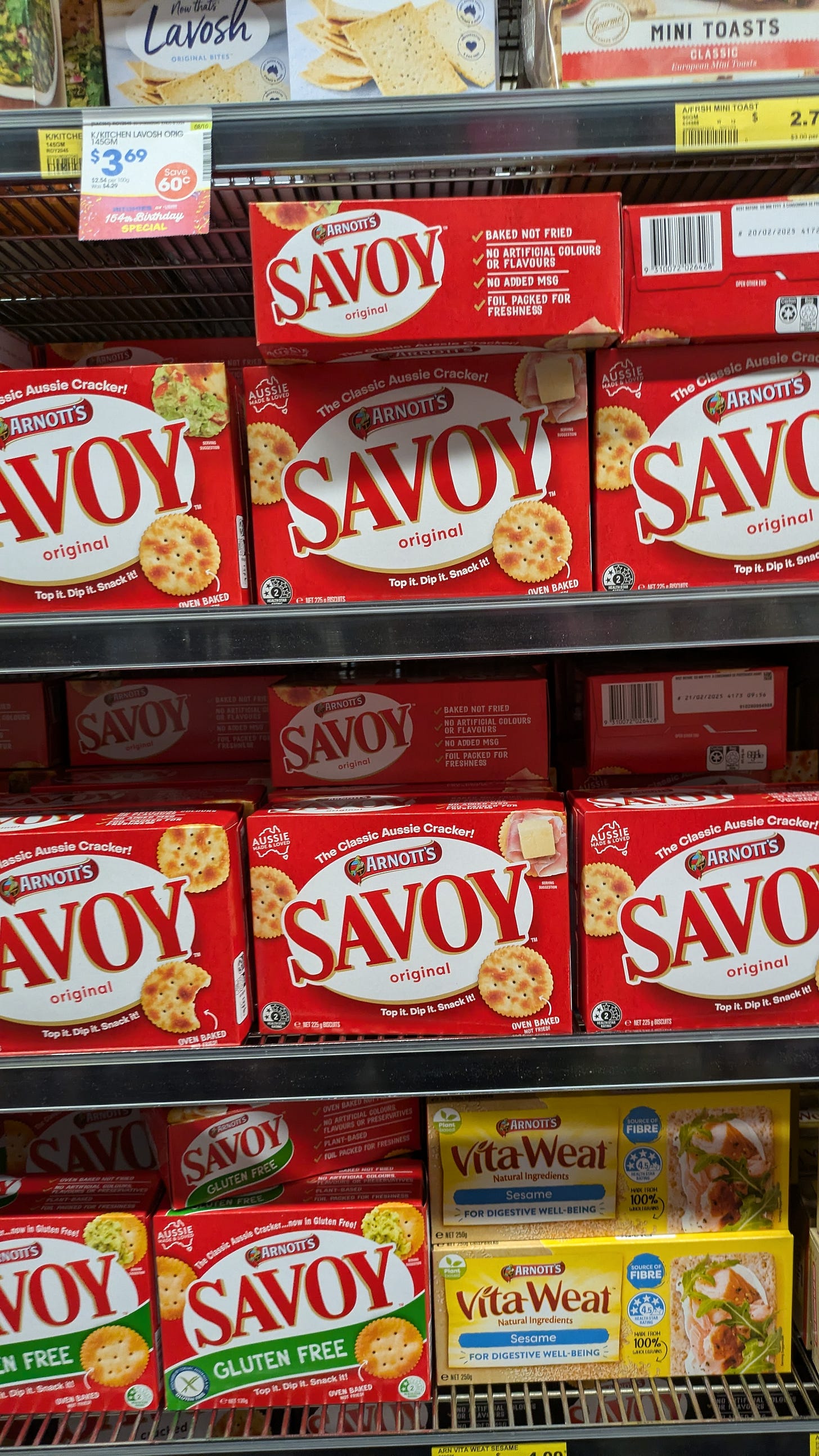 Red box cracker showdown: Jatz v Savoy v Ritz - by Samantha