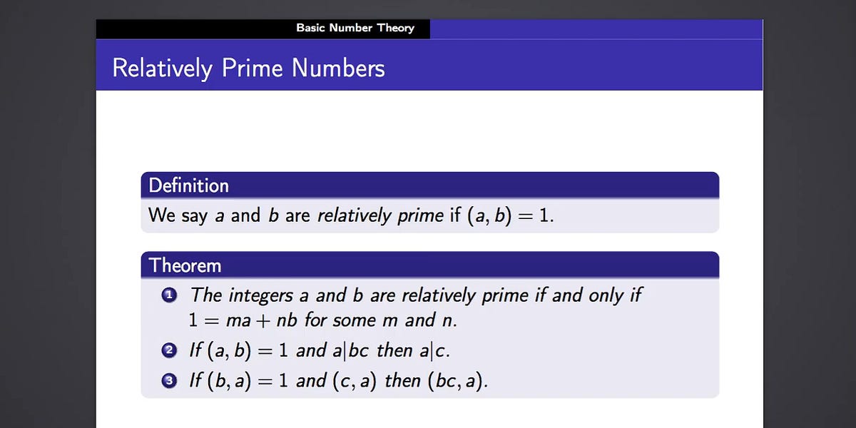 Group Theory 3: Basic Number Theory Part 2/2 - by Sung Lee