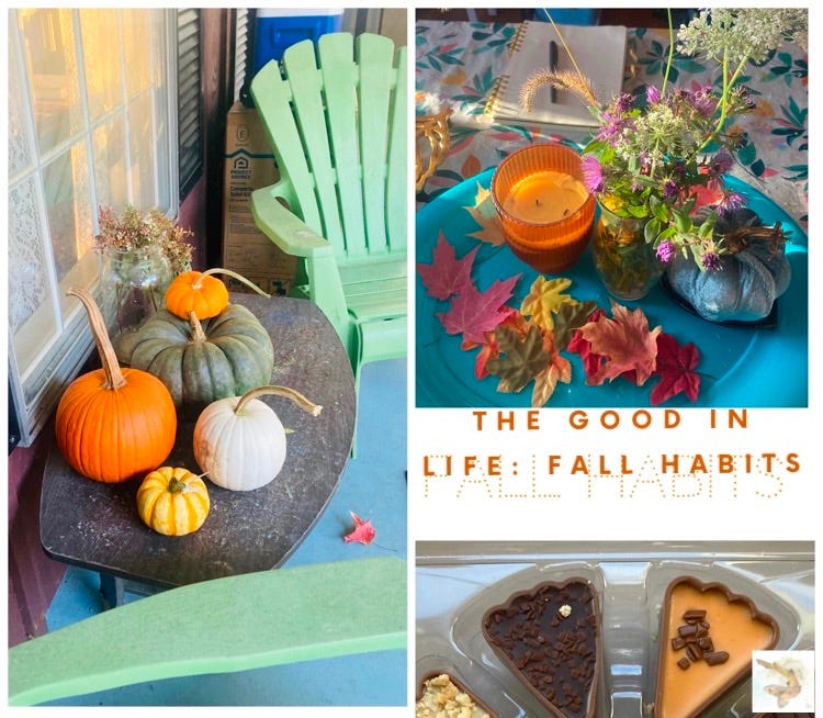 The Good in Life: Fall Habits - by Tacy